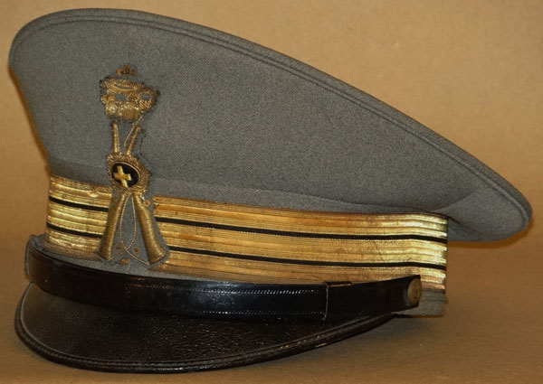 World War II Italian Army Infantry Captain Visor Hat, German WWII ...