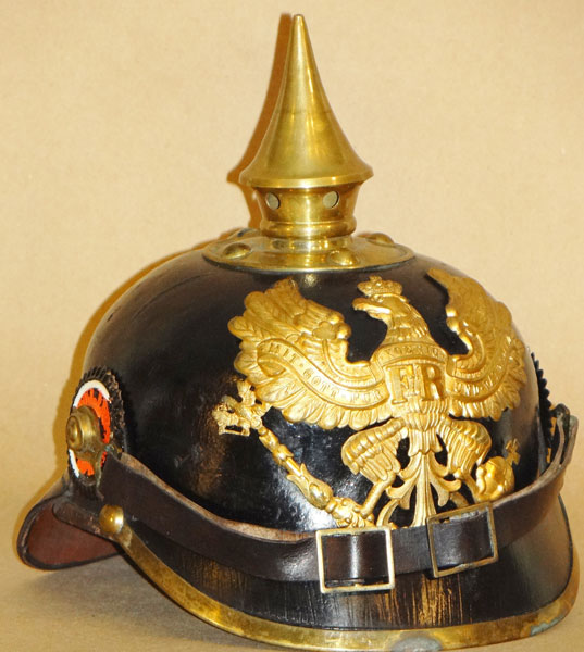 German WW I M.1895 Prussian Infantry Spiked Helmet, German WWII ...